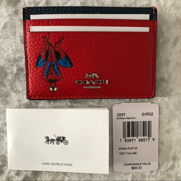 Coach | Accessories | Coach X Marvel Spiderman Card Case | Poshmark